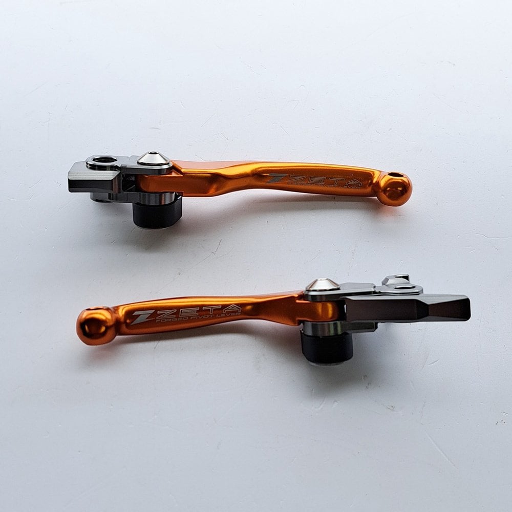 Zeta - Pivot Lever Set - Brake/Clutch - Brembo/Magura - KTM SX/EXC 250 ...