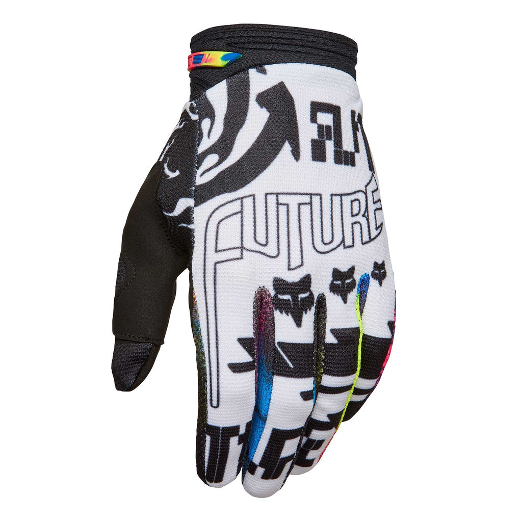 FOX Racing MX | Enduro | MTB Gloves - 180 IMAGE COSMO (White/Black ...