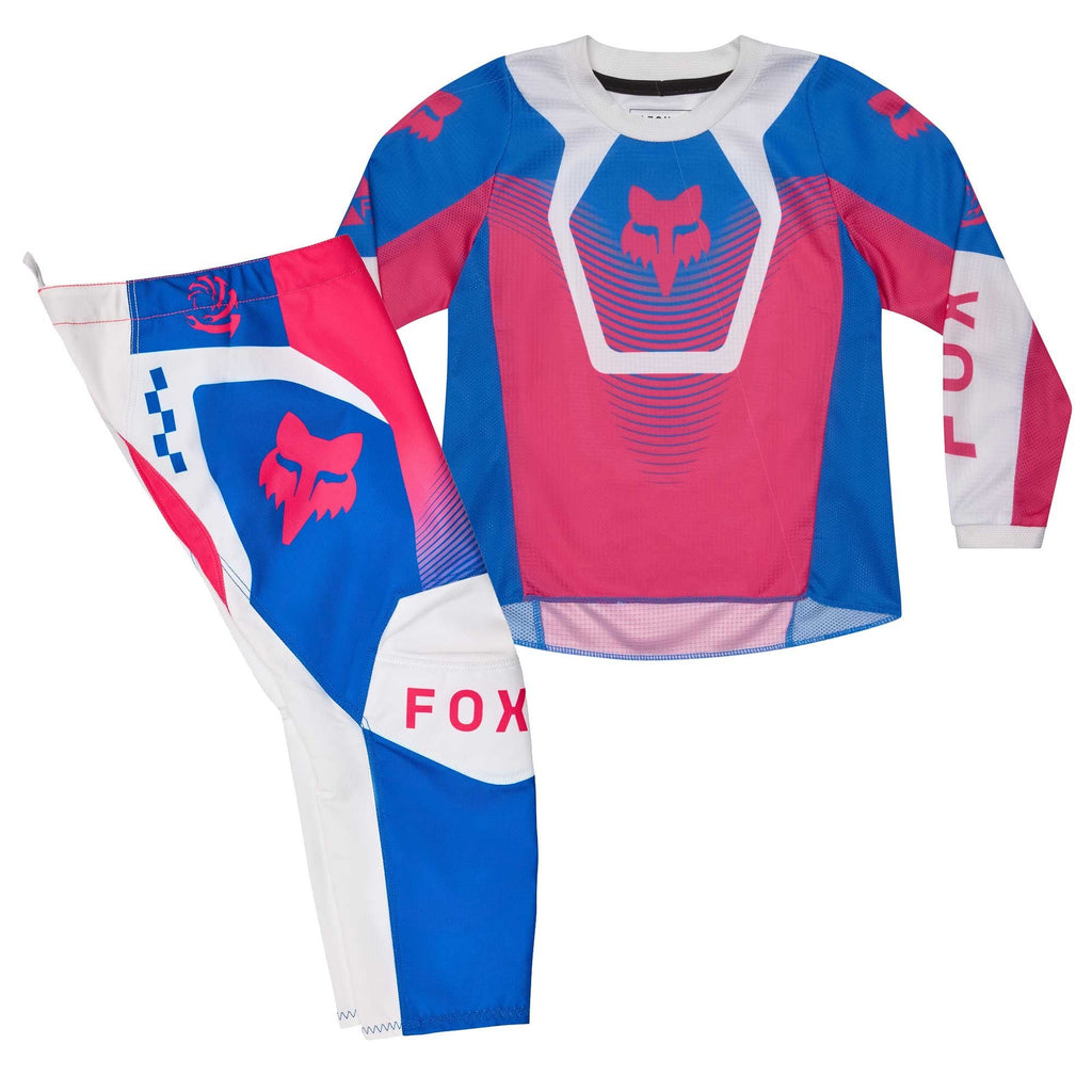 FOX Racing Kids MX Jersey & Pant Kit Deal - 180 COLLECT (Blue/Pink ...