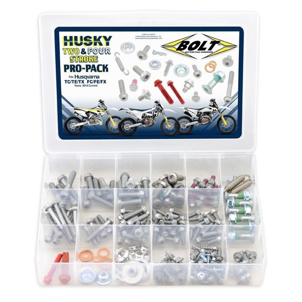 Bolt Hardware - Track Pack Fastener Kit (Pro) - Husqvarna TC/TE/TX/FC ...
