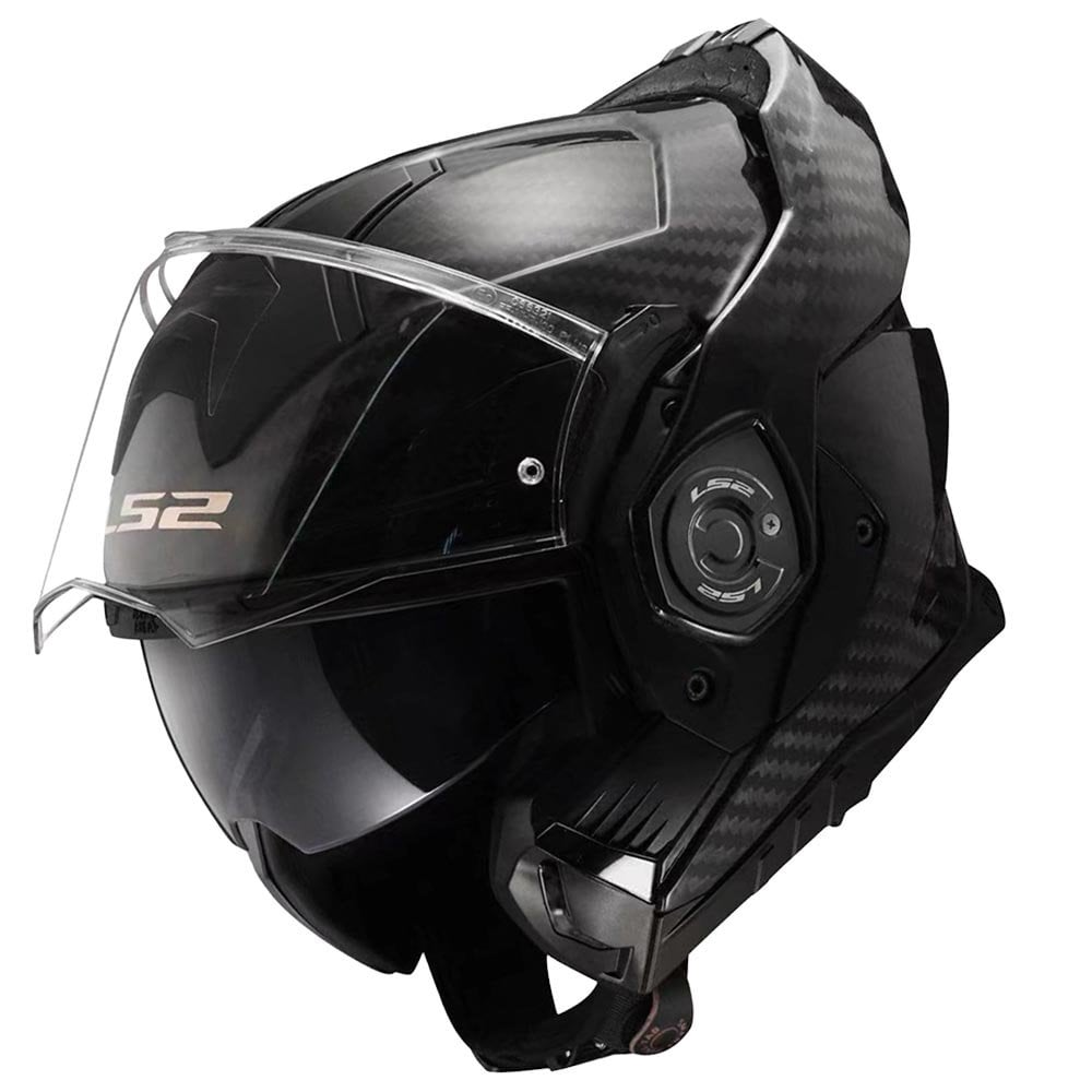 LS2 Motorcycle Touring Flip Over Helmet - FF901 Advant X Solid (Carbon ...